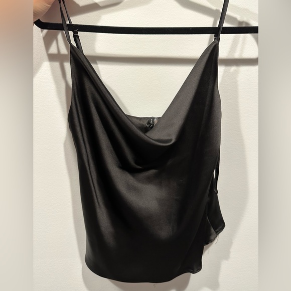 Tops | Set Of 2 Cowl Neck Satin Tanks | Poshmark